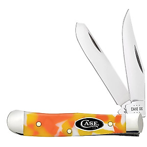 Case XX Knives Tiny Trapper 53754 Candy Corn Kirinite Stainless Steel Pocket Knife