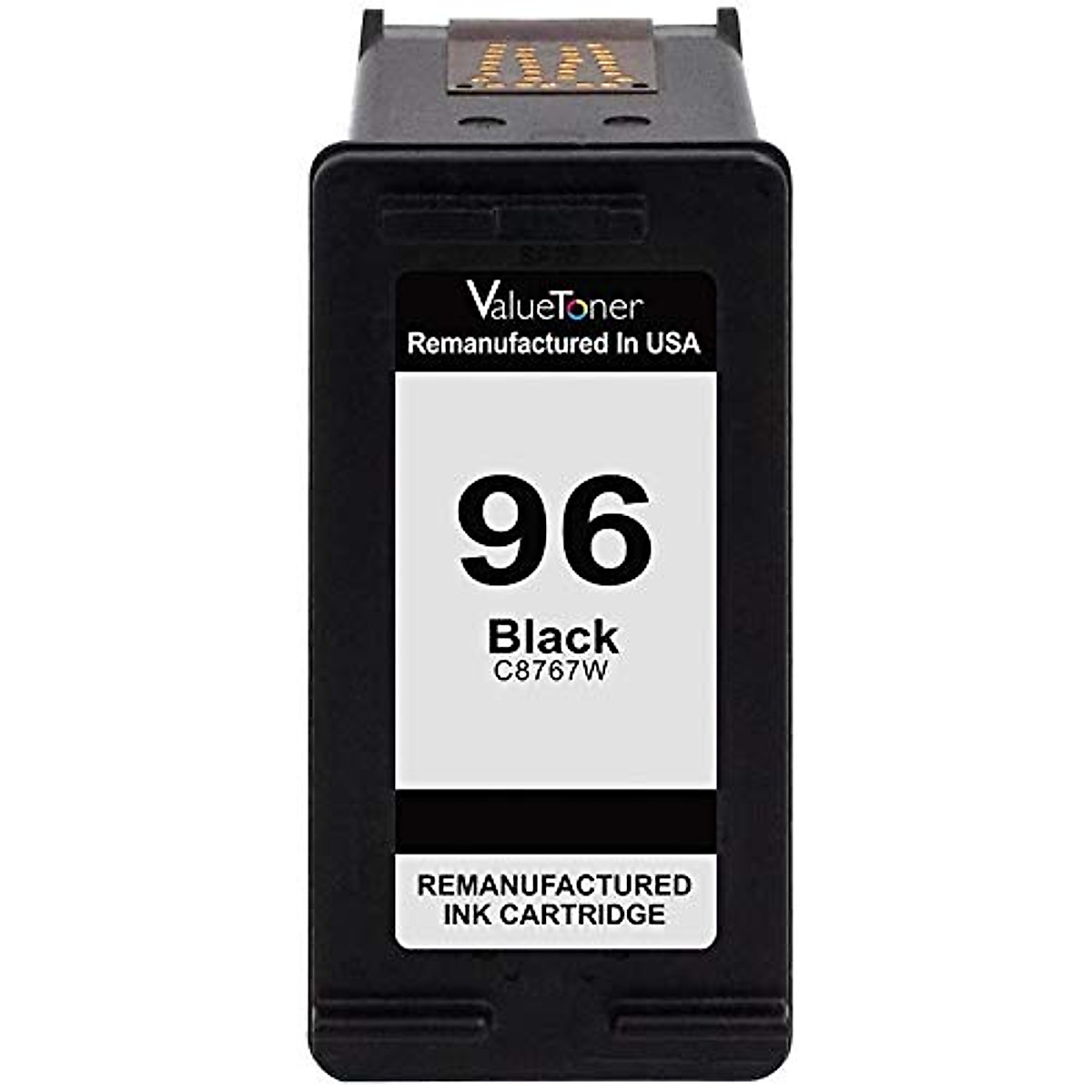 Valuetoner Remanufactured Ink Cartridge Replacement for HP 96 C9348FN C8767WN (2 Black) 2 Pack