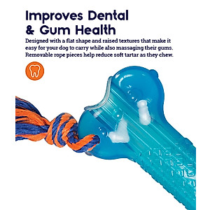 Petstages Orka Bone Royal Blue Treat-Dispensing Dog Chew Toy