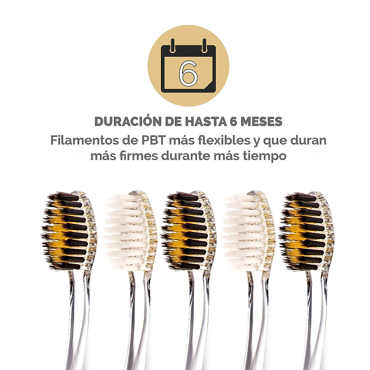 Nano-b Manual Toothbrush for Adults with Sensitive Gums, Gold & Charcoal Soft/Medium Bristles, Travel Case, Crystal