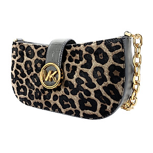 Michael Kors Carmen Small Pouchette Shoulder Bag (Heather Grey Multi)