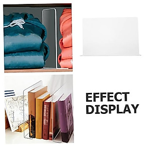 Levemolo 1 Set Shelf Divider Baffle Linen Closet Organizer Shelf Dividers Clear Shelf Divider Closet Sweater Organizer Cabinet Divider Shelf Separator Cabinet Accessory Closet Accessory PVC