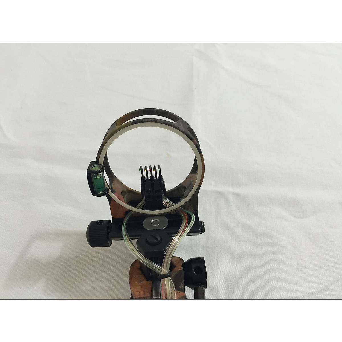 JIEXI HWYP Archery Sights Compound Bow Sights 5 Pins Bow Sights 0.019" Micro Adjust Pack of 1 (camo)