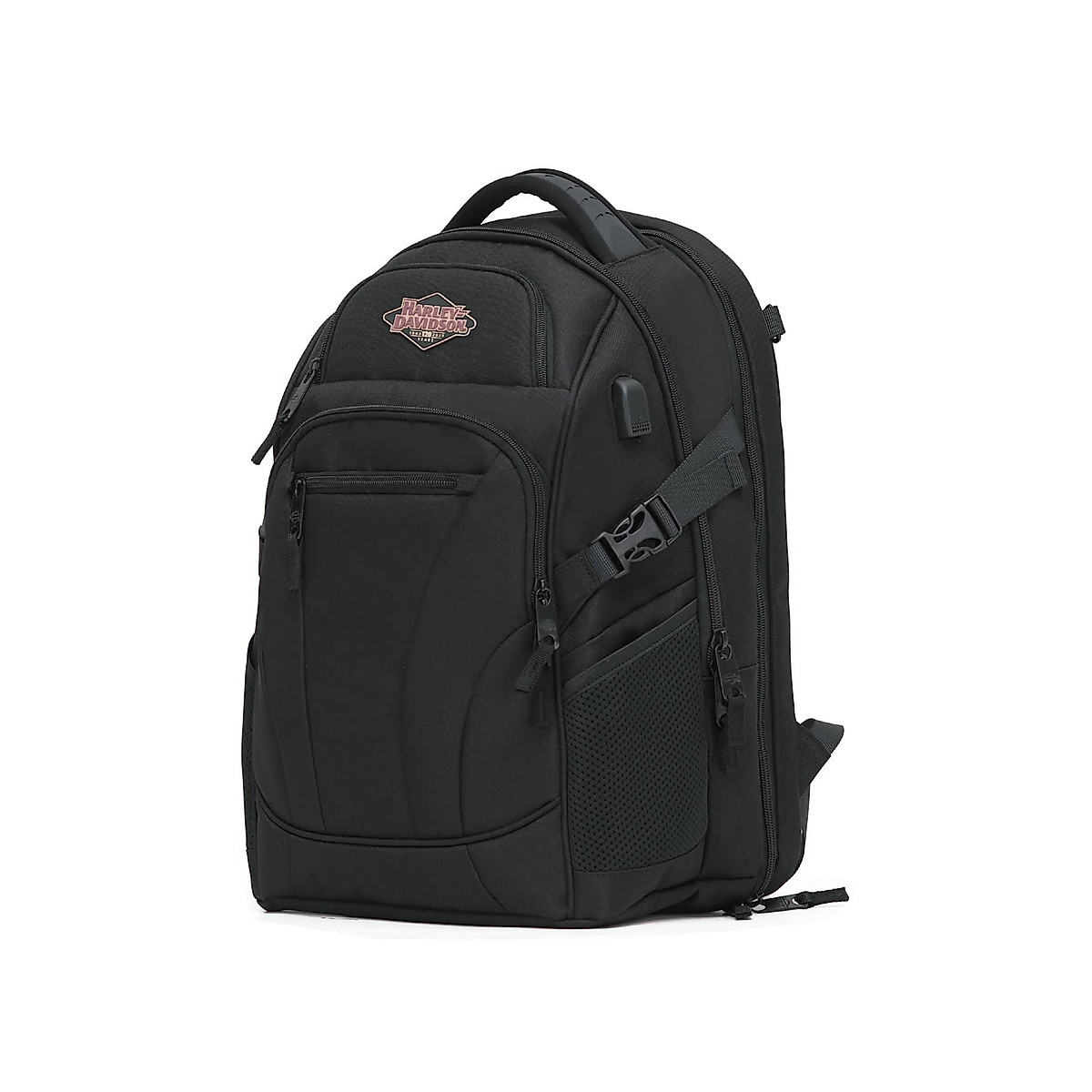 Harley-Davidson 120th Anniversary 'Renegade' USB Water-Resistant Backpack- Black