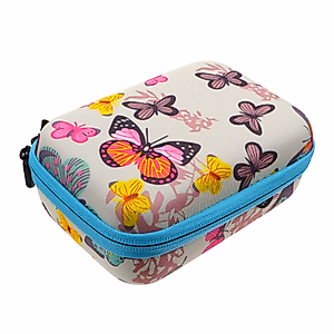 EXCEART Grids Diamond Painting Drills Storage Case Art Craft Accessory Organizer Jewelry Beads Sewing Pills Container with Shockproof Zipper Carry Bag Blue