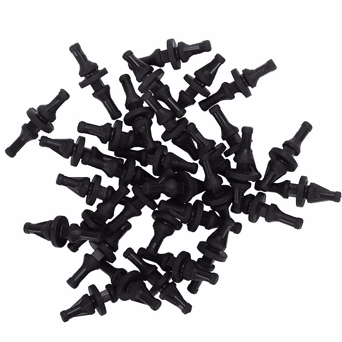 TOSSPER 32pcs Anti Vibration Mount Screw Pin Rivet for Pc Case Fans Mouting Pin Anti Noise Rubber Screws