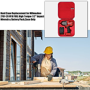 khanka Hard Case Replacement for Milwaukee 2767-20 M18 FUEL High Torque 1/2" Impact Wrench, Case Only