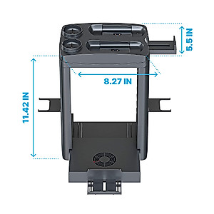 Skywin- Charging Station Compatible with PS4 VR Headset, PSVR Charging Station Stand with Game Disc Rack, Headset and Console Stand, Cooling Fan, Controller Charger and USB Hub - Multipurpose VR Stand