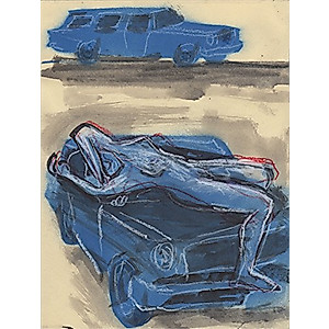 Sleeping on blue station wagons