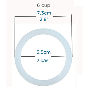 GROSCHE Milano Stovetop Espresso Maker Moka pot 6 espresso Cup - 9.3 oz, Red and 3 Replacement Seals Gaskets Bundle Stove top coffee maker Moka Italian espresso coffee maker and replacement gaskets