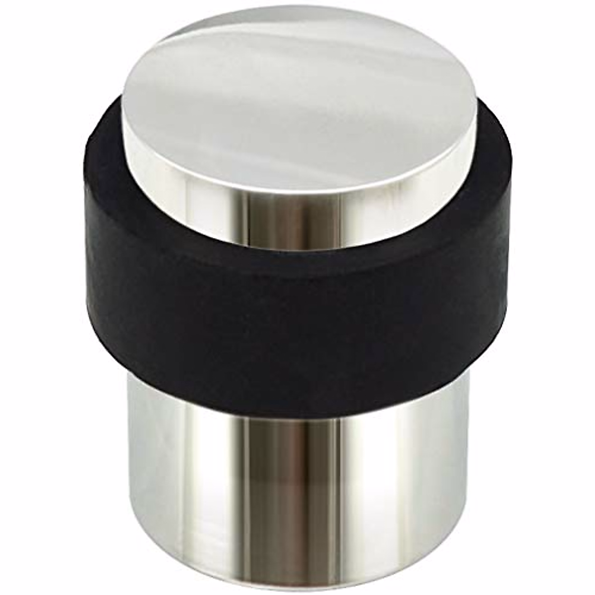 INOX DSIX02-32 Cylindrical Floor Mount Door Stop, Polished Stainless Steel