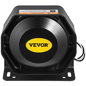 VEVOR Police Fire Emergency Warning Alarm, 400W 8 2 Horn, Black