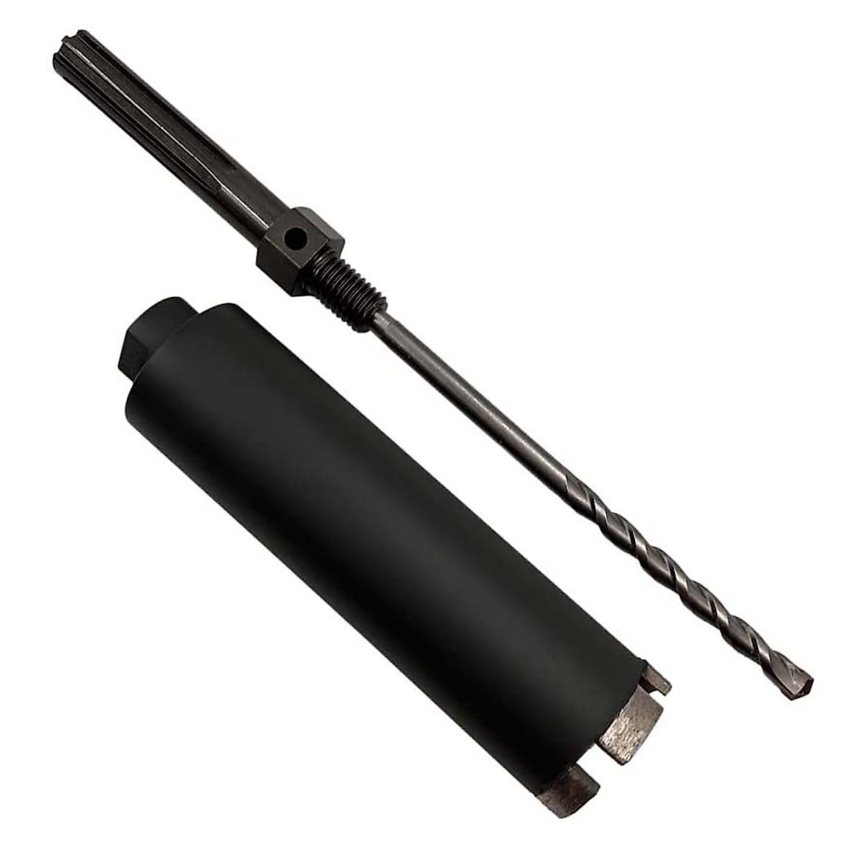2-1/2" Dry/Wet Multipurpose Core Bit for Masonry, Concrete and Natural Stone, 6" Drilling Depth, SDS Max Pilot Bit with 5/8"-11 Arbor
