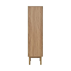Swiss Madison Well Made Forever Classé 15" W x 60" H x 15" D Linen Cabinet in Oak