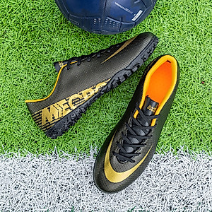 Zquaus Mens Cleats,High Cleats for Big Boys,Big Boys Athletic Sneaker Shoes for Outdoor/Indoor/Competition/Training DSD196-M1-43