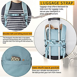 NOBLEMAN Business Smart Backpack Waterproof Laptop Backpack Travel Durable Daypack (Aqua)