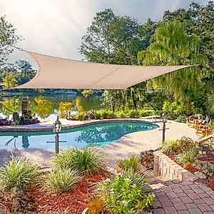 12' Coolhaven Shade Sail Kit, Square - Sahara