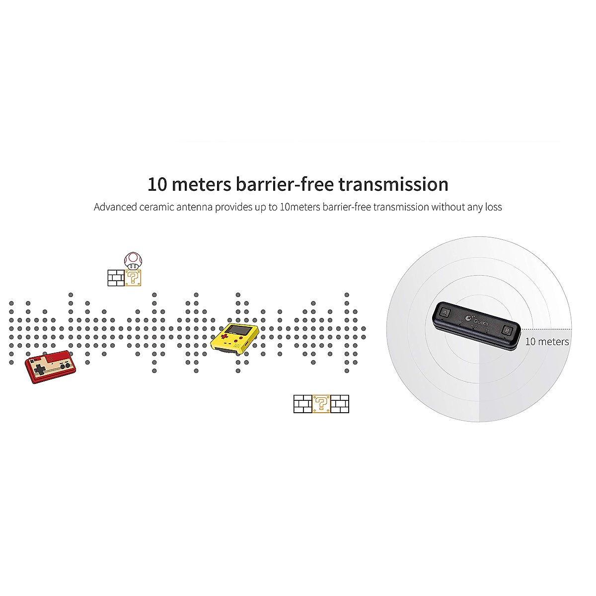 GuliKit Route Air Bluetooth Audio USB Adapter Transmitter for Nintendo Switch & Lite PS5 PS4, USB-C to A Wireless Connector, Easy to Connect with Airpods and All Bluetooth Speakers/Headphones(Black)