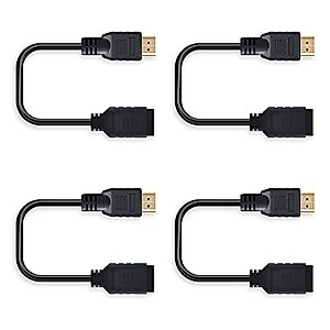 ELUTENG [4 Pack] Male to Female HDMI Extension Cable Support 3D 1080P HDMI Extender Adapter Compatible for TV Stick, Roku Stick Connection to HD TV,4 Packs