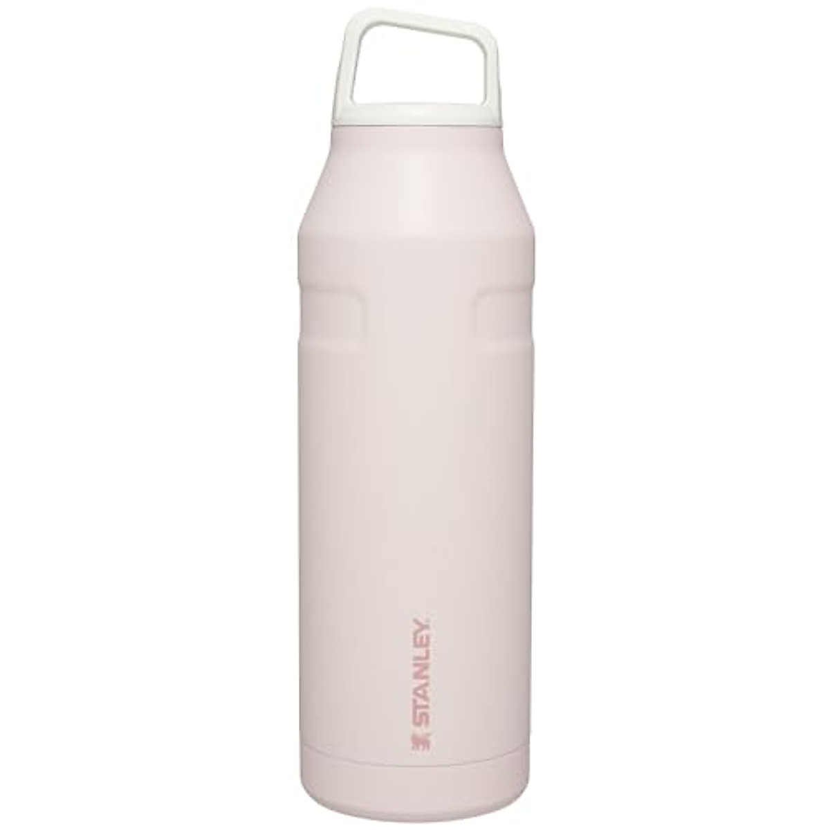 Stanley IceFlow Cap and Carry Water Bottle 50 oz | Wide Mouth Twist Lid | Lightweight and Leakproof for Travel and Sports | Insulated Stainless Steel | BPA-Free | Rose Quartz Glimmer