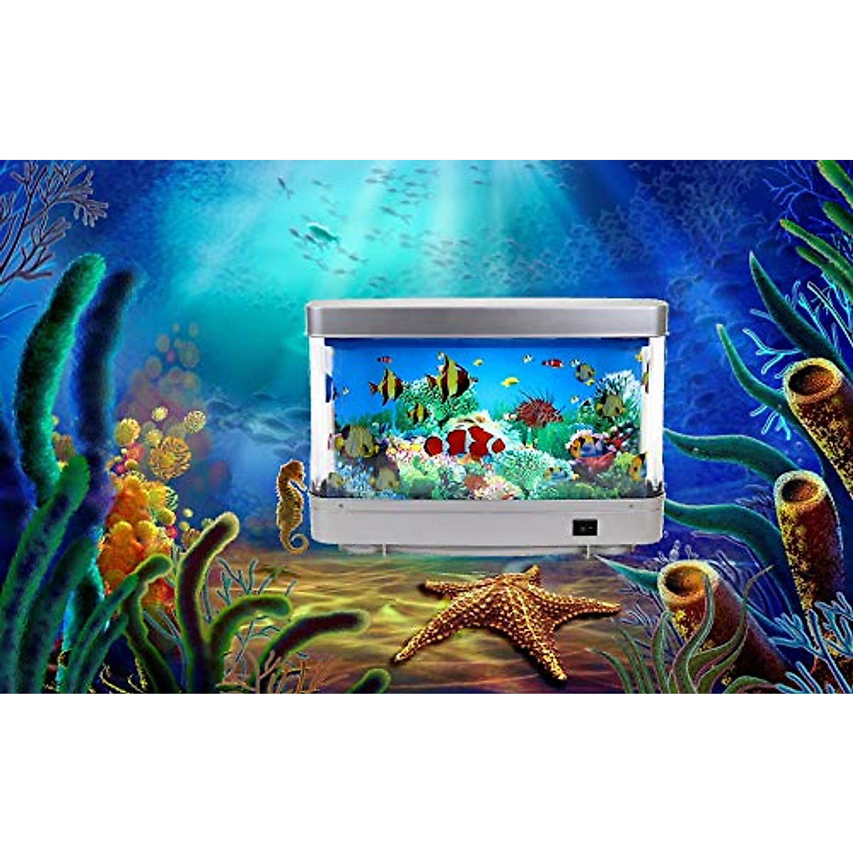 Lightahead Artificial Tropical Fish Decorative Sensory Aquarium Lamp Virtual Ocean in Motion (Marine Life A)