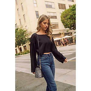 FashionPuzzle Paisley Print Small Dome Crossbody with Chain Strap (Brown/Brown)