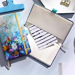 2025-2028 Pocket Planner/Calendar - 3 Year Monthly Planner 2025-2028, July 2025 - June 2028, 6.3" x 3.8", 60 Notes Pages, Inner Pocket, Pen Loop, Elastic Closure, Perfect Organizer for Purse