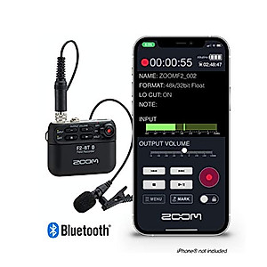 Zoom Digital Multitrack Recorder (F2-BT) & SanDisk 64GB Extreme microSDXC UHS-I Memory Card with Adapter - Up to 160MB/s, C10, U3, V30, 4K, A2, Micro SD - SDSQXA2-064G-GN6MA