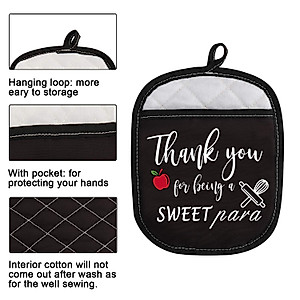 Paraprofessional Appreciation Gift Thank You for Being A Sweet para Oven Pads Pot Holder with Pocket (Sweet para)