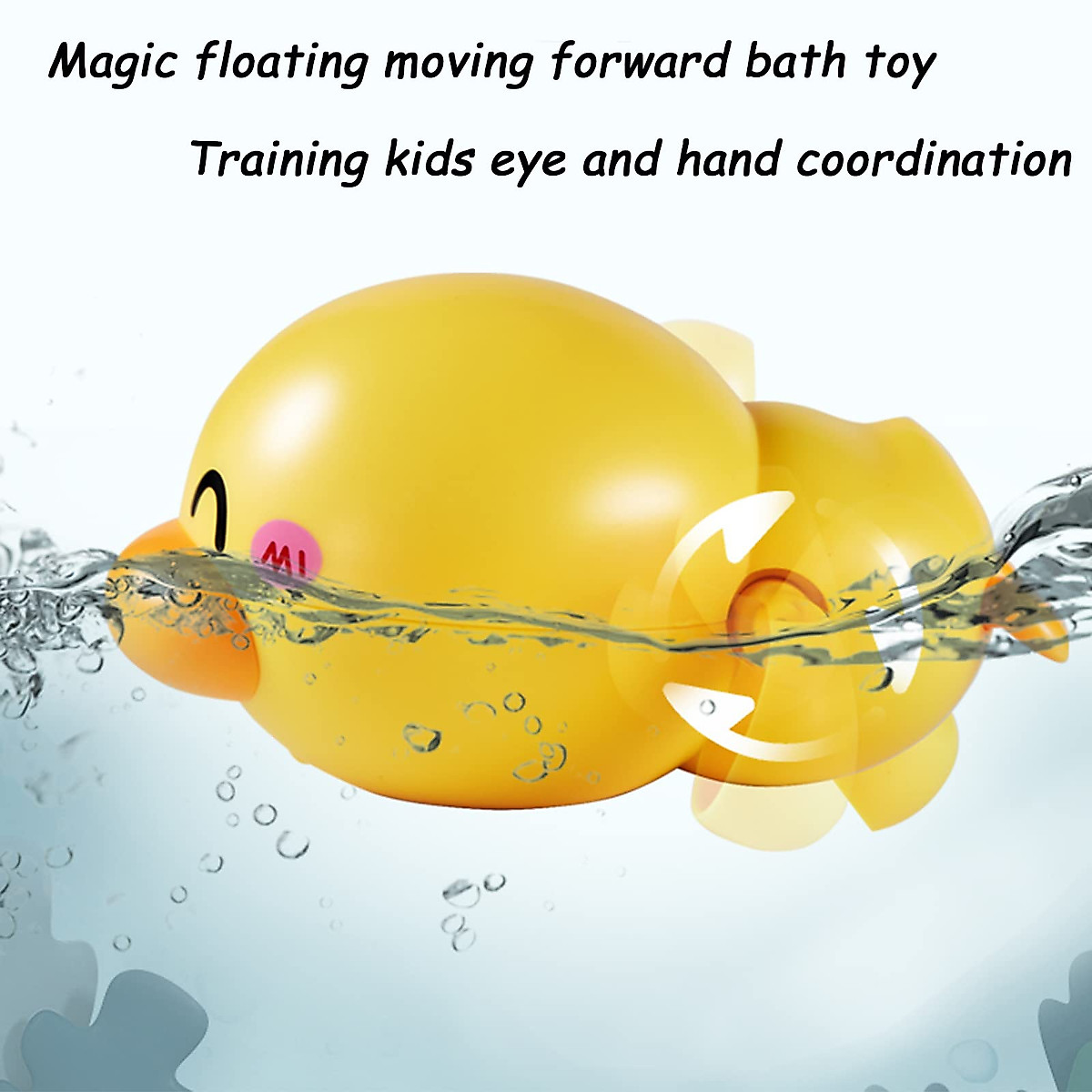 3 Pack Duck Bath Toys, Bathtub Toys for Baby Toddler, Wind Up Bathing Water Toy Bath Swimming Duck Toy, Swimming Tub Bathtub Pool Cute Swimming Toys for Boys Girls