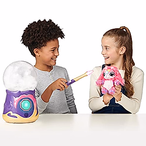 Magic Mixies Magical Misting Crystal Ball with Interactive 8 inch Pink Plush Toy and 80+ Sounds and Reactions
