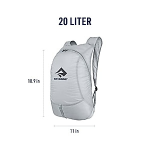 Sea to Summit Ultra-Sil Ultralight Day Pack, 20-Liter, HighRise Grey