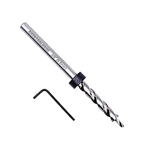 AUTOTOOLHOME 3/8" drill bit with Depth Stop Collar 6.5" Length Replacement Twist Step for Manual pocket hole Jig Master System