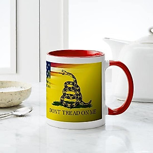 CafePress American Flag/Don't Tread On Me Mugs Ceramic Coffee Mug, Tea Cup 11 oz