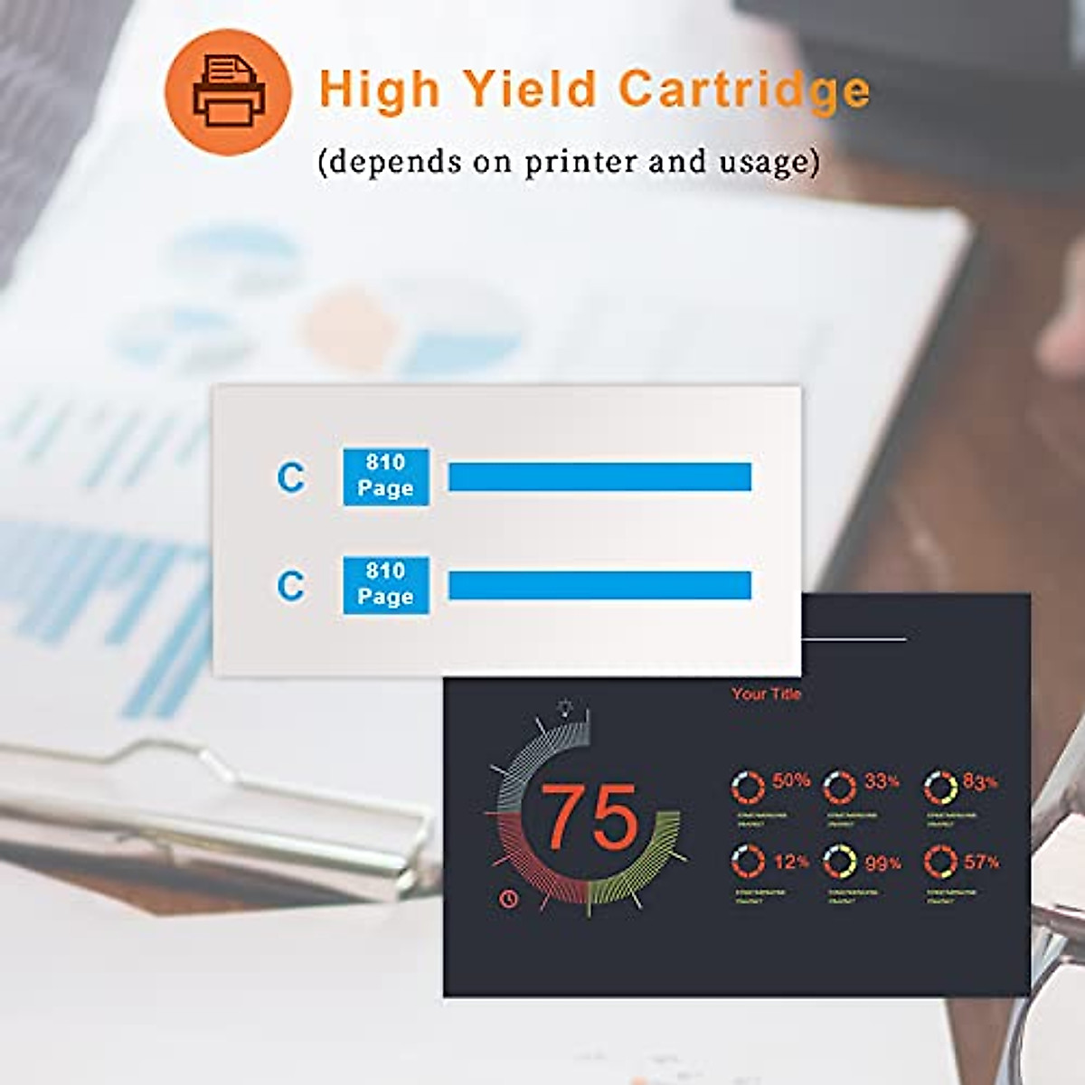 Run Star 2 Pack 79 T079 Cyan Remanufactured Ink Cartridge Replacement for Epson 79 T079 use for Epson Artisan 1430 Stylus Photo 1400 Printer (2 Cyan)