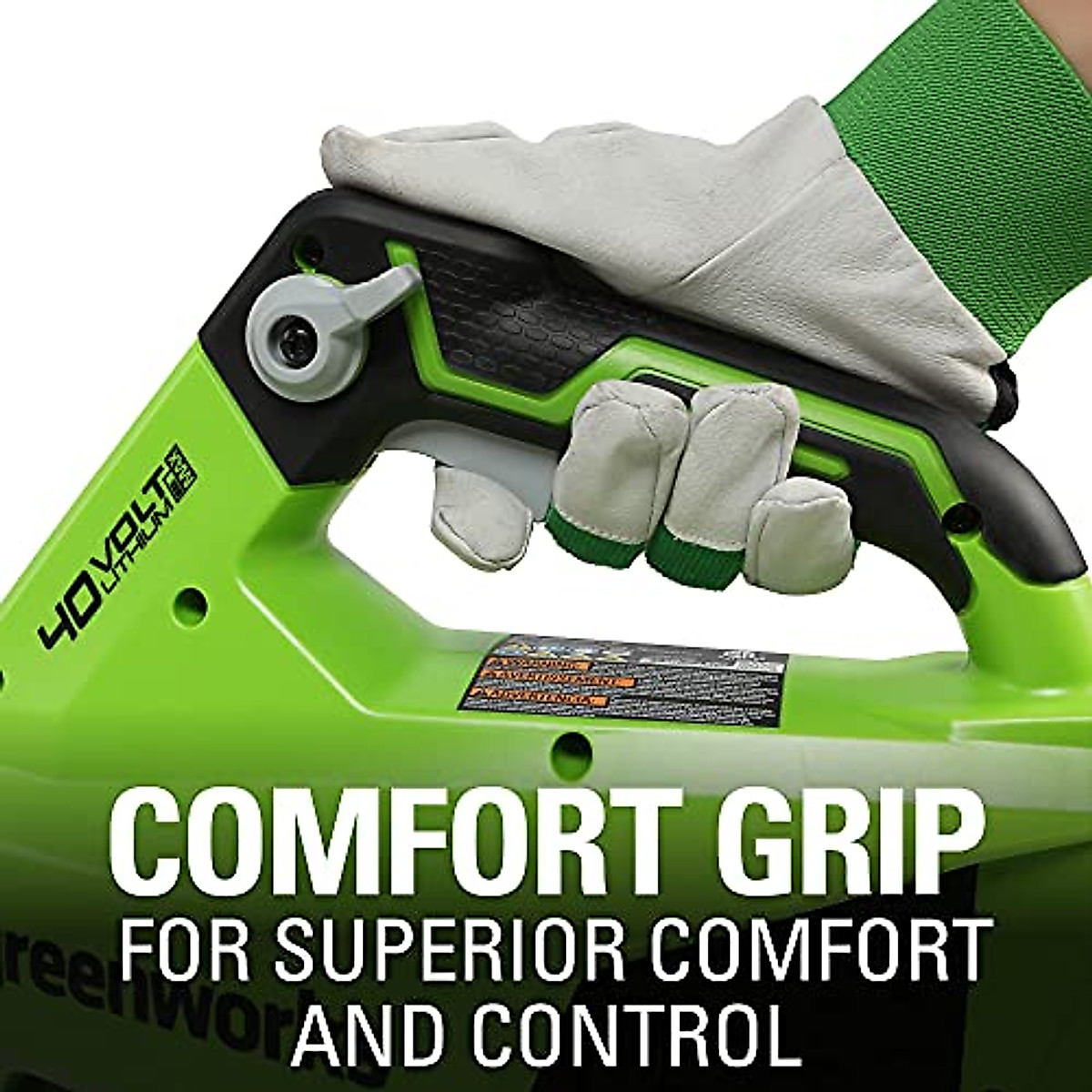 Greenworks 40V (120 MPH / 450 CFM) Cordless Axial Blower, 4Ah USB Battery (USB Hub) and Charger Included