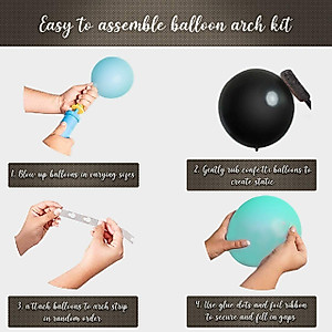 Gender Reveal Party Supplies - 70 Pieces - What Will It Bee Gender Reveal Banner, Gold, Green, Black, White Color Theme - Kit with Arch, Greenery, Balloons, Cake Topper, Black Gender Reveal Balloon