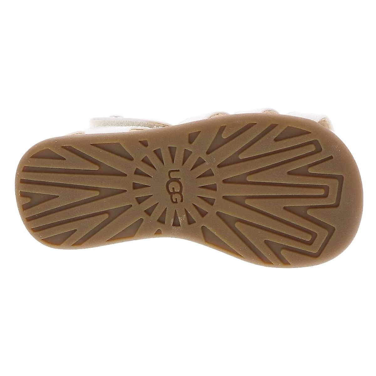 UGG Unisex-Child Kolding Sandal, White, 7