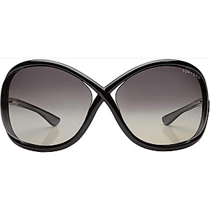 Tom Ford Sunglasses - Whitney / Frame: Shiny Black Lens: Smoke Polarized, 64-14-110