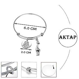 AKTAP Giraffe Gifts Giraffe Jewelry Aim High Stand Tall Laugh Loudly and Be Who You Truly Are Giraffe Keychains