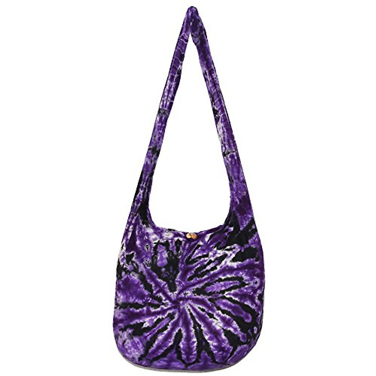 TIE DYE Bohemian Hipster Hobo Boho Hippie Crossbody Bag Purse Twist 39" (Violet)