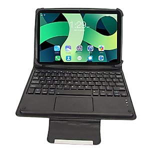 P10 2 in 1 Tablet with Keyboard, 10.1 Inch FHD 5G WiFi USB C Tablet for Android12, 8GB RAM 256GB ROM, 8 Core 4G Network Calling Tablet with Front 16MP Rear Camera for Daily (US Plug)