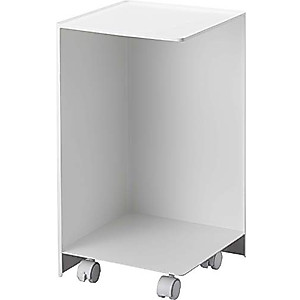 Yamazaki Bathroom Organizer Home Rolling Steel | Toilet Paper Stocker, One Size, White
