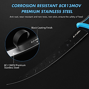 FLISSA 9" Fillet Knife, 4PC Fishing Tool Kit
