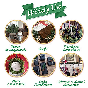 Juuxncgv 30 Pcs Christmas Artificial Pine Branches,Green Plants Pine Needles,Artificial Pine Picks Branches for Garland Wreath,Christmas Decorations,Home Garden Decoration