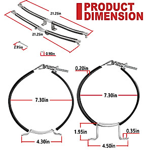 Universal 7" Nitrous Oxide Bottle Bracket for 10LB 15LB Aluminum Bottle 82013