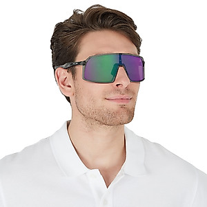 Oakley Men's OO9406 Sutro Rectangular Sunglasses, Grey Ink/Prizm Road Jade, 37 mm