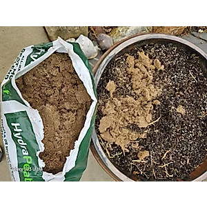 HydraPeat Peat Moss (Large) - 2.75 Cu Ft of All-Natural Reduced Peat Blend Soil Media - 1.1 Compressed Pack Size