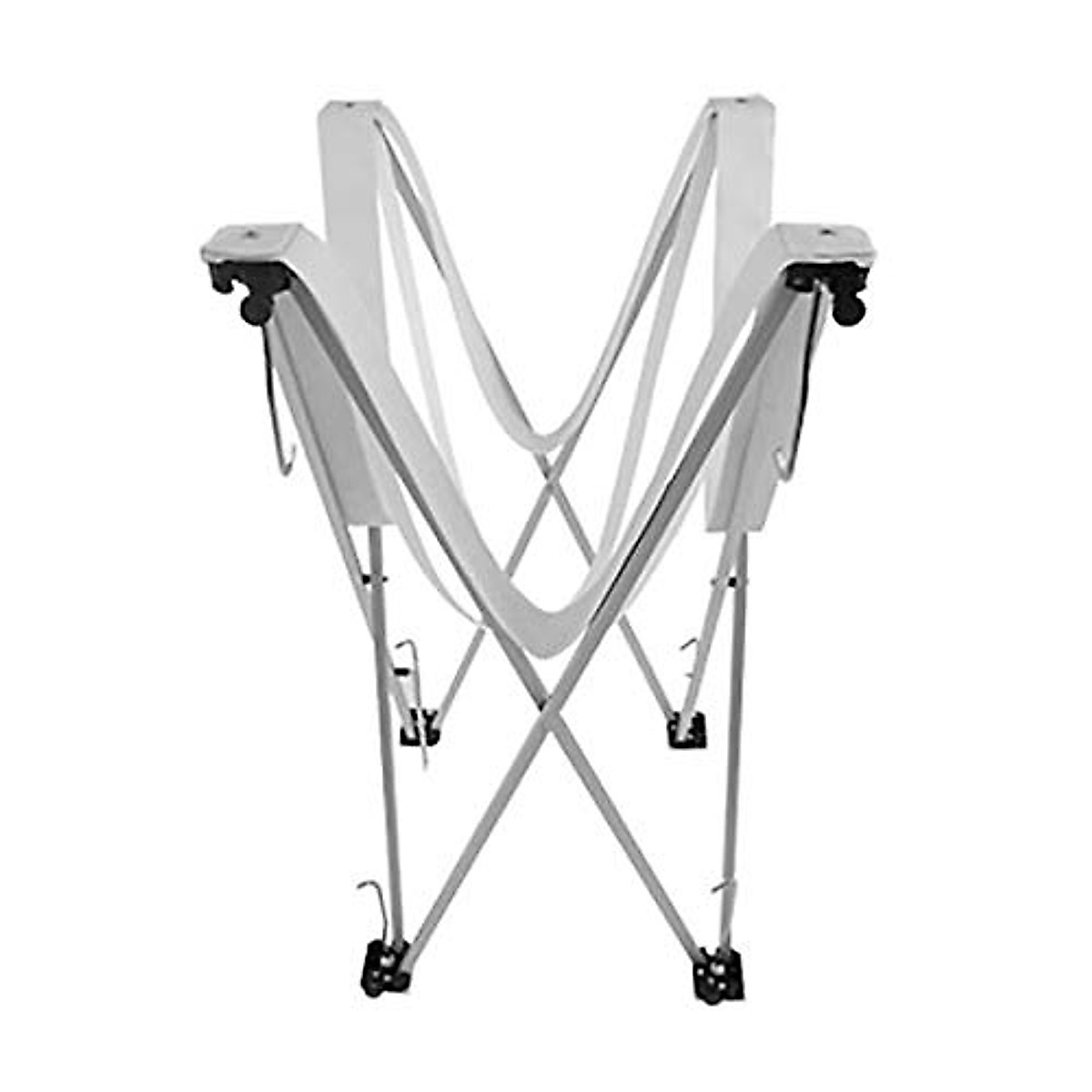 BannerBuzz Fabric Pop Up Counter Display, Portable Tradeshow Promotional Retail Display Booth, Pop Up Aluminum Frame with Wooden Top, 5.25' X 2.75' (Hardware Only)