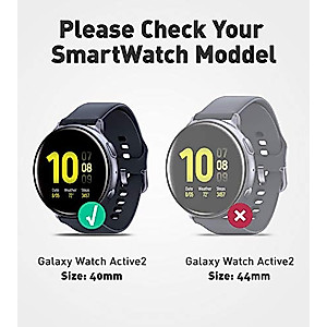 SUPCASE [Unicorn Beetle Pro] Series Case for Galaxy Watch Active 2/Galaxy Watch Active [40mm], Rugged Protective Case with Strap Bands for Galaxy Watch Active/Active 2 [40mm] 2019 Release (Black)